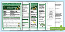 KS2 British Wildlife and their Habitats Differentiated Reading ...