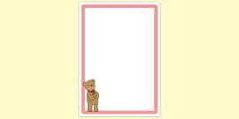 Teddy Bear Page Borders - KS1 (teacher made) - Twinkl