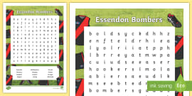 AFL Colouring Pages - colour in, AFL