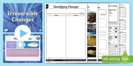 Heating Reversible and Irreversible Changes Worksheet