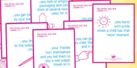 FREE! - 25 Ways You Know You Are a Teacher (teacher made)