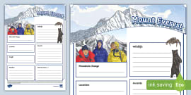 KS1 All About Mount Everest PowerPoint (teacher made)