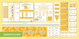 Number and Place Value Display Pack KS2 (teacher made)