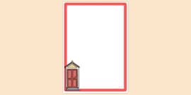 FREE! - House Front Page Border | Page Borders | Twinkl Resources