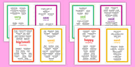 Word Wall Writing Frame (teacher made)