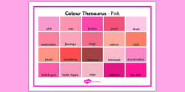 Words for Blue | Colour Thesaurus Word Mat Blue - Twinkl