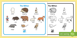 The Mitten Word Mat (teacher made)