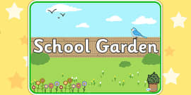 FREE! - Large School Garden Rule Poster (teacher made)