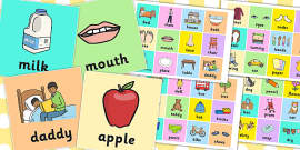 Baby First Words Printable Cards - EYLF - Parents