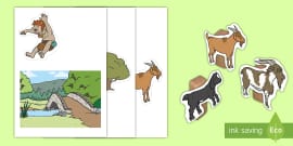 The Three Billy Goats Gruff Word Cards (Teacher-Made)