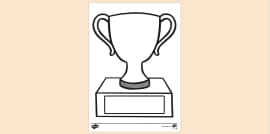Trophy Templates - Primary Resources (teacher made) - Twinkl