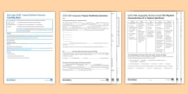AQA-Style Cold Environments Revision Sheet Activity Pack