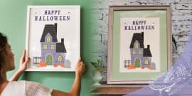 Editable Halloween Haunted House (A4) (teacher made)