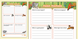 Animal Fact File Template Worksheets (teacher made) - Twinkl