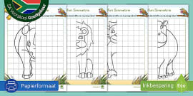 Padtekens: Pas die Helftes Aktiwiteit - Twinkl
