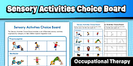 Sensory Diet Task Cards: Proprioceptive Activities for OT
