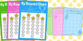 Fairy Themed Sticker Stamp Reward Chart - Fairy Themed Sticker Stamp Reward
