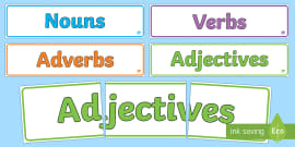 👉 Adjectives Display Banner (teacher made)