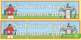 Rugby Six Nations Banner - KS1 & KS2 Rugby Six Nations (4th February 2017)