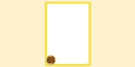 Simple Blank Hot Chocolate Page Border | Page Borders | Twinkl