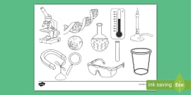 Science Colouring Pages - Themed Mindfulness Activity