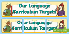 My Targets Display Banner (teacher made) - Twinkl