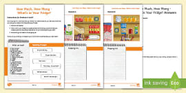 Storing Food in the Fridge Sorting Worksheet (teacher made)