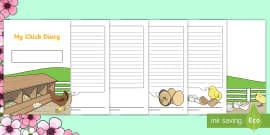 My Chick Diary Writing Template