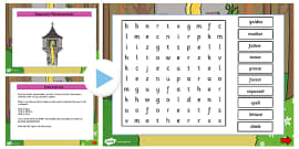 Rapunzel Words Colouring Sheet (teacher made) - Twinkl