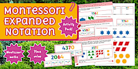 Montessori Mats Pack 4 - Year 1 Maths