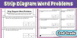 Comparison Word Problems 2nd Grade Worksheet | Twinkl USA
