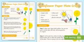 FREE! - Sunflower Craft Activity - KS1 (teacher made)