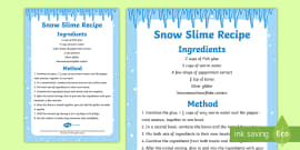 Taste-Safe Edible Snow Recipe - Snow Sparkle Sensory Recipe