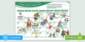 February Events Calendar 2023 (teacher made) - Twinkl