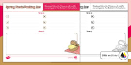 How To Pack for a Picnic Writing Prompt Activity - Twinkl