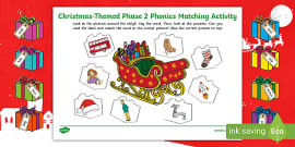 Christmas CVC Matching Activity (profesor hizo) - Twinkl
