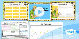 D&T: Our Fabric Faces: Exploring Fabric KS1 Lesson Pack 1