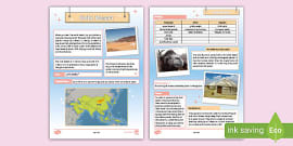 All About the Sahara Desert Fact File (Hecho por educadores)