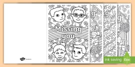 Missing You Cards (professor feito) - Twinkl