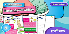 Twinkl ESL Reading Comprehension: Ice Cream Fun Facts