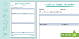 Quality Improvement Plan - QIP Template - Twinkl