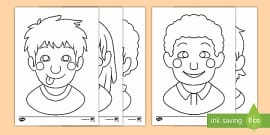 FREE! - Girl Pulling Silly Face Colouring | Colouring Sheets