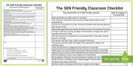 SEN Observation Checklist Pack (teacher made)