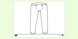 FREE! - Trousers Jeans Colouring Sheet | Colouring Sheets