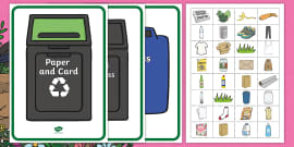 Recycling Bin Labels - Primary Eco Display Resource