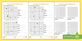 Grid Reference Game Set (Higher Ability) (teacher made)