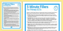 5 Minute Fillers for Primary KS2 (teacher made)