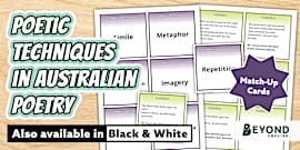 Poetic Techniques in Australian Poetry Match-Up Activity