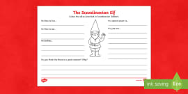 Elf Application Form Worksheet / Worksheet (Lehrer gemacht)