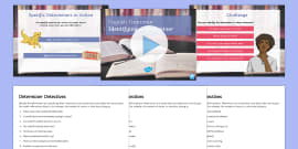 First Grade Determiners Poster